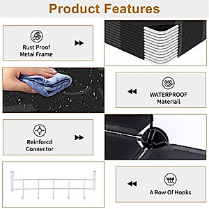 Anenz Shoe Rack Storage Organizer Shelf shoes Cabinet 36 Pair shoe Racks for Closet Shoe Shelves Closet Entryway ,Black Free Standing Show Shelf With Doors for Entryway,Hallway Bedroom