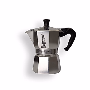 Bialetti Express Moka Pot, 6 -Cup & Coffee, Aluminum Silver
