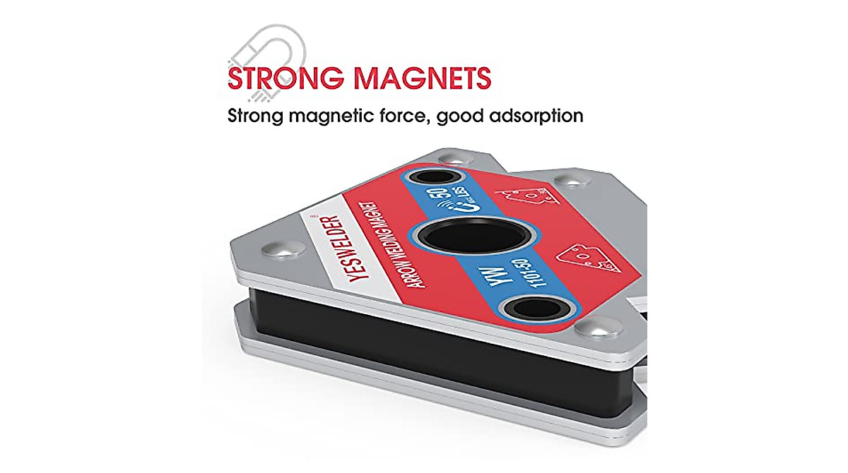 YESWELDER 50 LB Welding Magnet Set - Powerful Magnetic Hold & Versatile ...