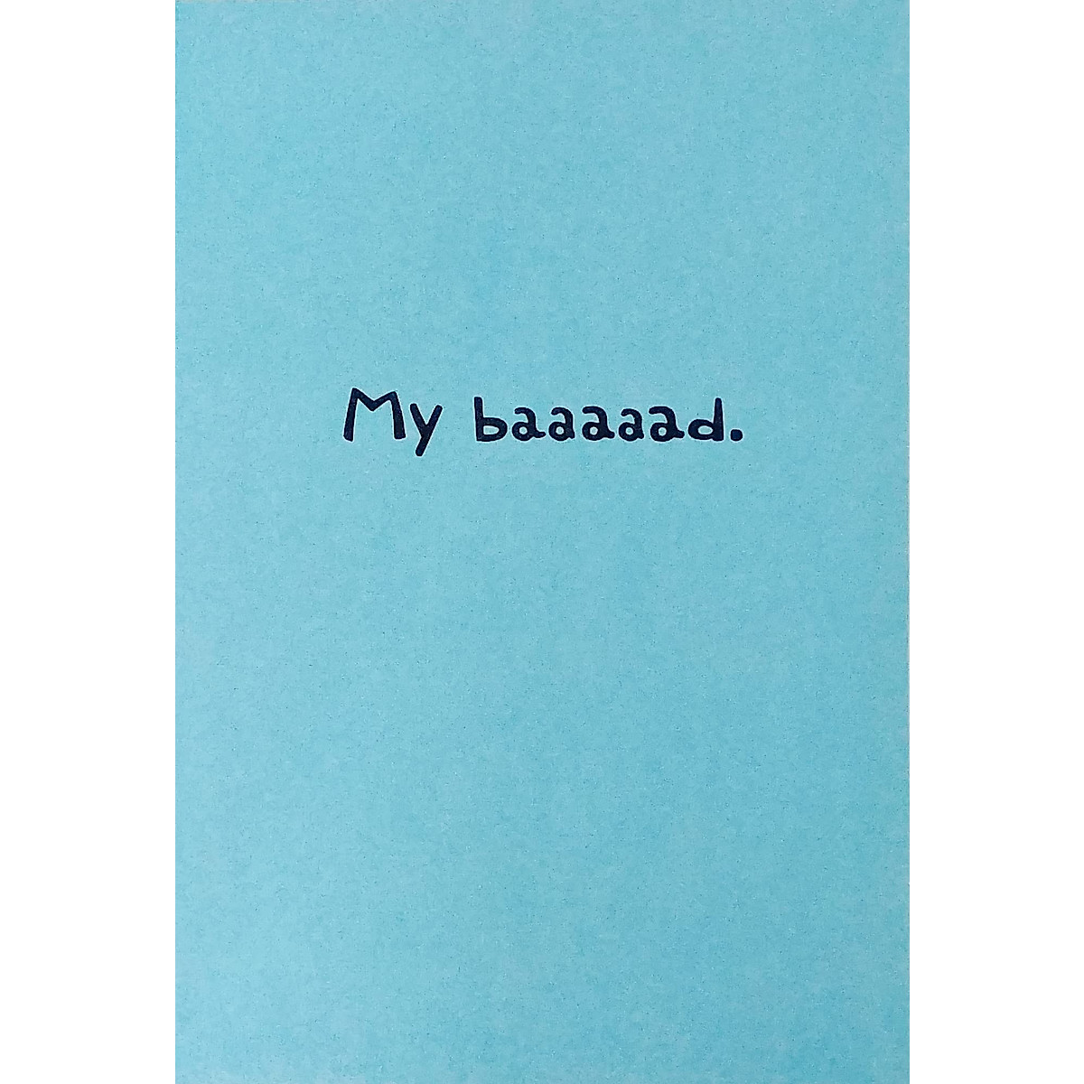 Greeting Card Holy Sheep I Missed Your Birthday Belated My Bad