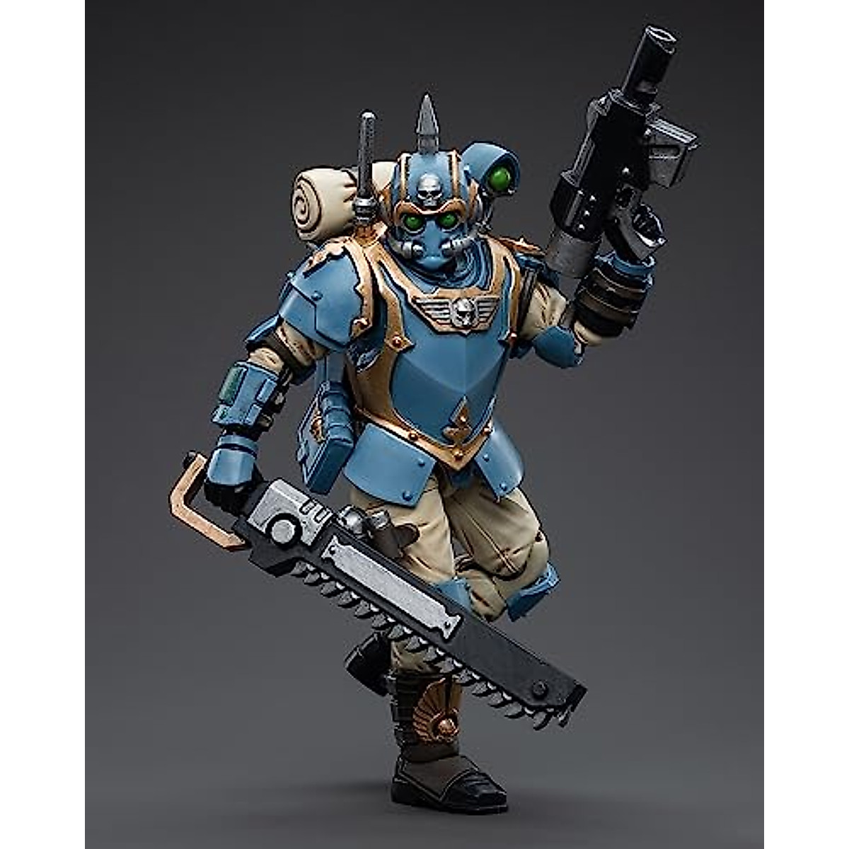 Pipigirl JoyToy Warhammer 40K Genuine License 1/18 Soldier, Astra Militarum Tempestus Scions Squad 55th Kappic Eagles Tempestor, 4.21 inch Models Action Figures Kits (Tempestor)