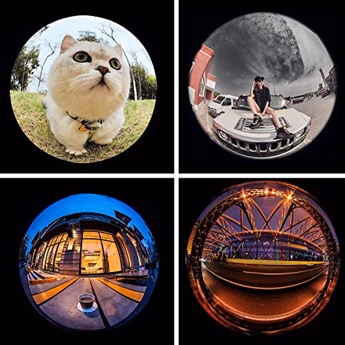 210° Fisheye Lens, Professional Cell Phone Lens for iPhone,Samsung,Pixel,BlackBerry,Ipad,Notebook,Etc,Fish Eye Lens
