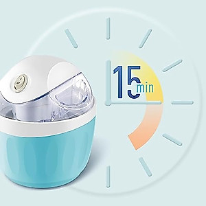 Ice Cream Maker Ice Cream Machine Home Made Fruit Yogurt Ice Cream Machine Fully Automatic Small Ice Cream Machine DIY Ice Cream Machine (Color : Brass)