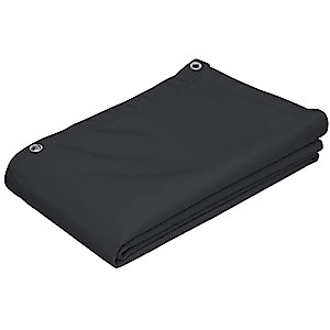 LOVE STORY 3'x10' Waterproof Charcoal Balcony Privacy Screen Fence Cover Shade UV Sunblock for Patio, Deck, Patio, Apartment Railings, Shield 90%