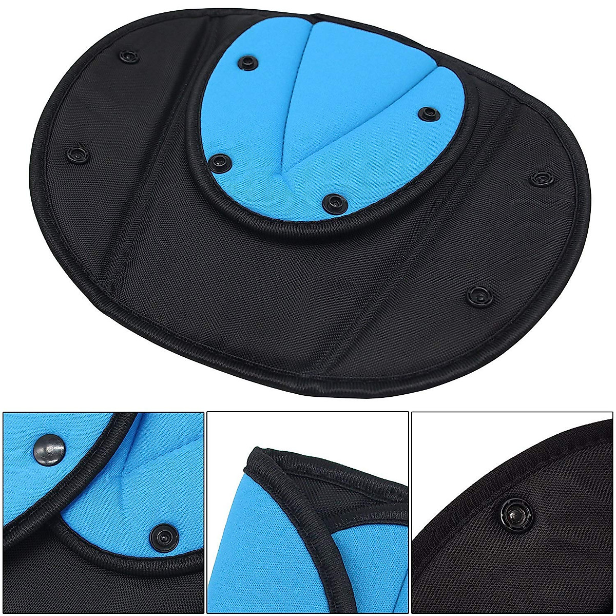 AK KYC 2 Pack Seatbelt Adjuster for Kids Car Child Seatbelt Adjusters Belt Cover Strap Protector Pad for Children Baby Adult Shoulder Neck Safety Triangle Positioner Purple + Blue