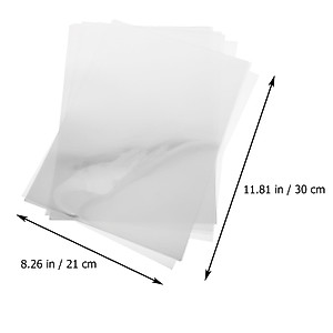 100pcs Transparent Exposure Film Photosensitive Film Seal Film Thermal Insulation Film Practical Film High Transparency Film Seal Supplies Seal Material Practical Stamp Film
