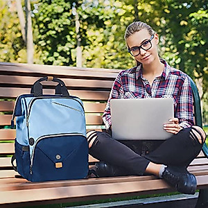 Hap Tim Laptop Backpack for Men&Women, Computer Backpack, College Backpack, Laptop Bags, Womens Travel Backpack, Birthday Gifts for Women&Men（7651-BL）