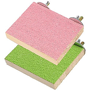 POPETPOP Bird Cage Bird Cage Bird Cage 2Pcs Sturdy Parakeet Platforms Interesting Parrot Platforms Household Bird Platforms Bird Supply Wear-Resistant Bird Stand Bird Perch Hamster Toys