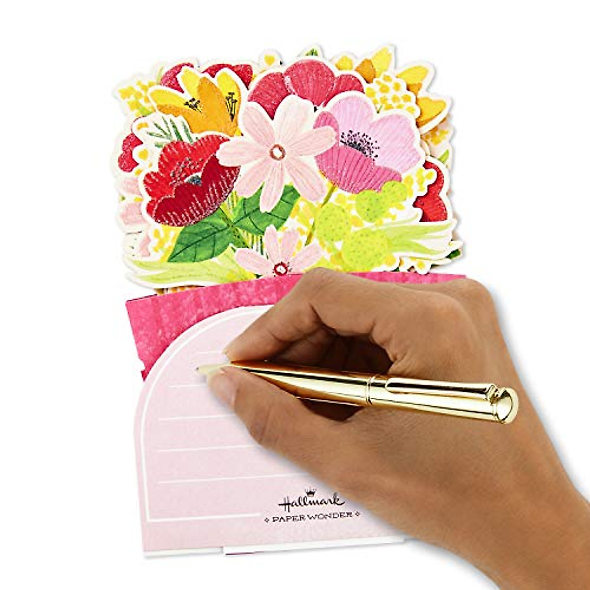 Hallmark Paper Wonder Mothers Day Pop Up Card (Flower Bouquet, You Deserve This Day)