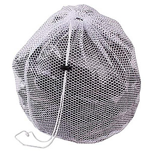 Laundry Wash Bag For Washing Machine, Fine Coarse Mesh Net Drawstring Thickened Garment Pouch