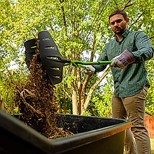 Earthwise 50002 Gator Grabber Telescoping Leaf Clean-Up Tool, Green/Black