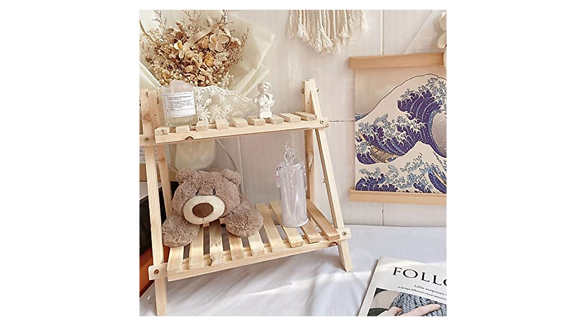 BestAlice Wooden Double Layer Rack - Organize Your Space