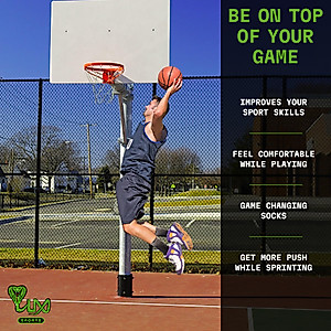 LUX Sports ProCleat Performance Grip Socks GripArray™ - Athletic Socks for Performance Sports - Grip Socks for Men and Women - Non-Slip High-Performance Sports Socks for Soccer, Baseball, and more