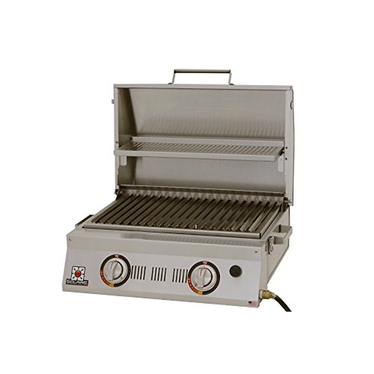 Solaire SOL-AA23A-LP AllAbout Double Burner Infrared Gas Grill, Stainless Steel