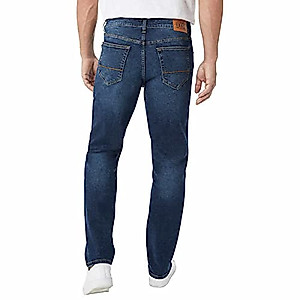IZOD Men's Comfort Stretch Straight Fit Jean (38W x 30L, Canyon)