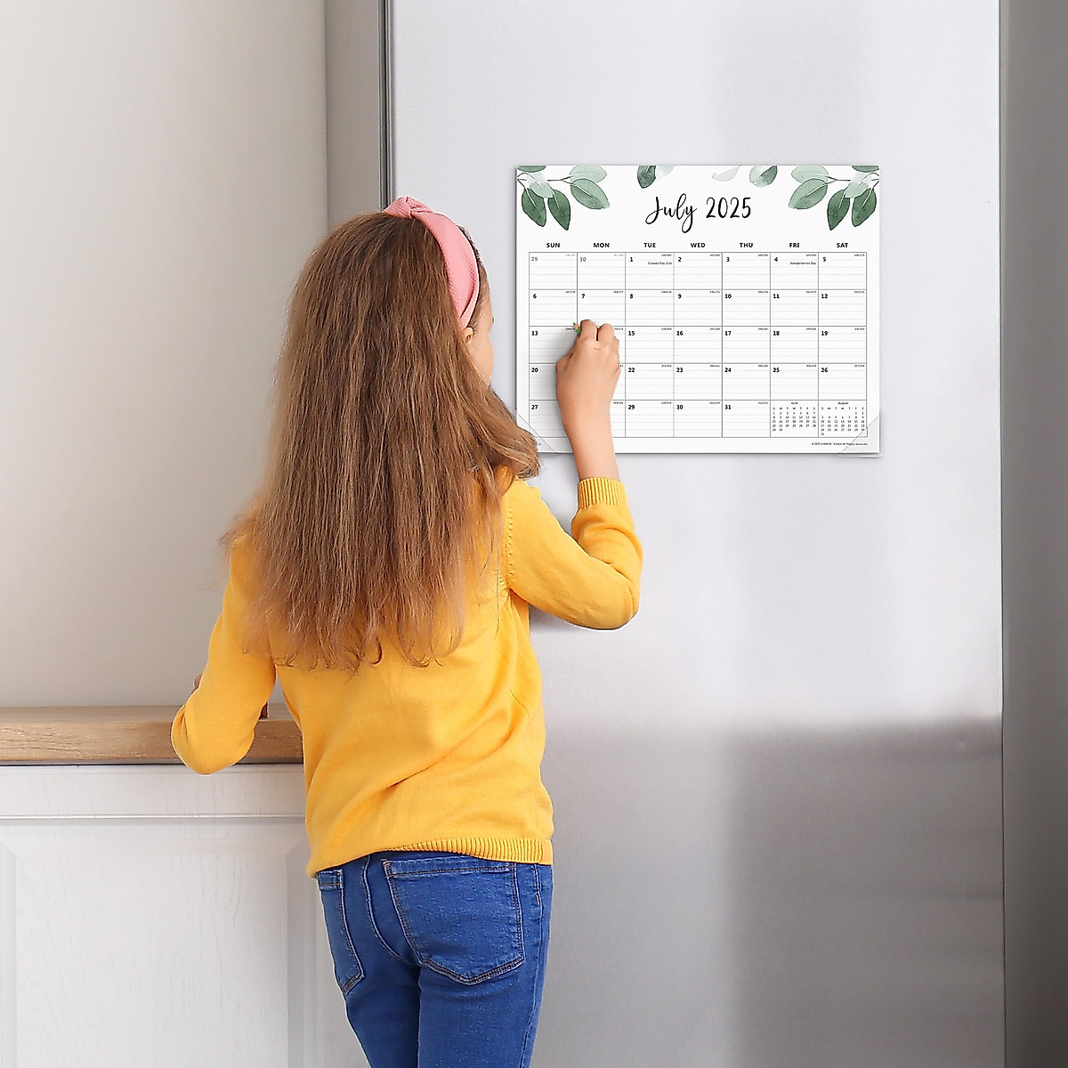 Magnetic Calendar for Fridge, Cabbrix Fridge Calender Runs From Jan 2023 - Jun 2024, Refrigerator Calendar 15 x 12 Inches for Planning and Organizing Your Life