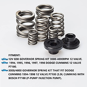 P7100 Injection Pump 3K/4K Governor Springs for 94-98 Dodge Cummins 12V 5.9L