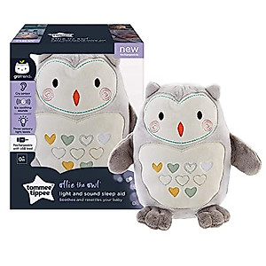 Tommee Tippee Rechargeable Light & Sound Sleep Aid - Ollie The Owl, Grey