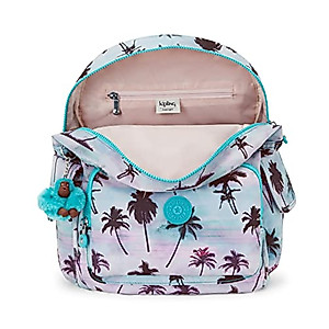 Kipling Women's City Pack Small Backpack, Lightweight Versatile Daypack, Shadow Palm PRT, 12''L x 14.5''H x 7.8''D