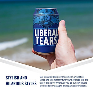 Silicone Sleeve Drink Can Cover - Insulated Can Sleeve - Novelty Disguise for Outdoor Events, Golf, Parties, Concerts,Tailgating - Hide a Drink To Look Like Soda, Fits 12 oz Cans