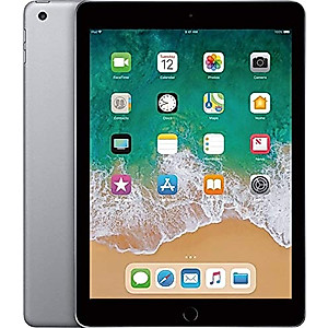 Apple iPad with WiFi + Cellular, 32GB, Space Gray (2017 Model) (Renewed)
