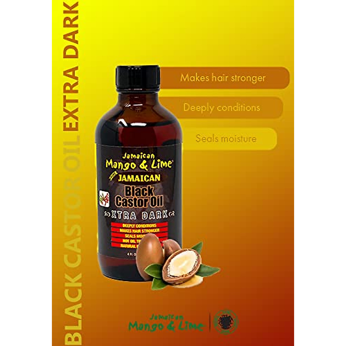 Jamaican Mango & Lime Black Castor Oil Xtra Dark 4 oz