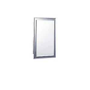 Jensen 1450BC Mirror on Mirror Frameless Single-Door Recessed Medicine Cabinet