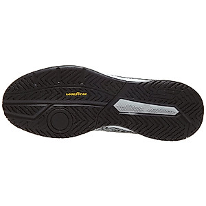 Skechers Men's Viper Court-Athletic Indoor Outdoor Pickleball Shoes with Arch Fit Support Sneaker, White/Black, 10