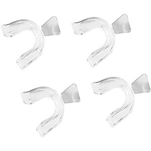 Practical and cleverMouth Guard Silicone Grinding Guard Teeth Whitening Tray Sleeping Gum Shield for Sports Bruxism Bite Guard 4 PCS