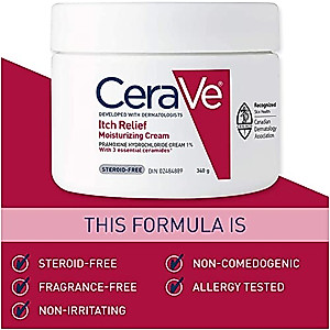 CeraVe Itch Relief Moisturizing Cream, 12 oz - Pack of 2