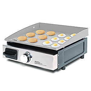 Stanbroil Stainless Steel Flat Top Griddle, Gas Grill Griddle for Blackstone 1650 Portable Propane Fuelled Tabletop Grill with Front Grease System - 17 Inches