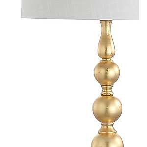 JONATHAN Y JYL5048A Adriana 62.5" Metal LED Floor Lamp, Contemporary, Modern, Transitional, Office, Living Room, Family Room, Dining Room, Bedroom, Guest Room, Hallway, Foyer, Gold