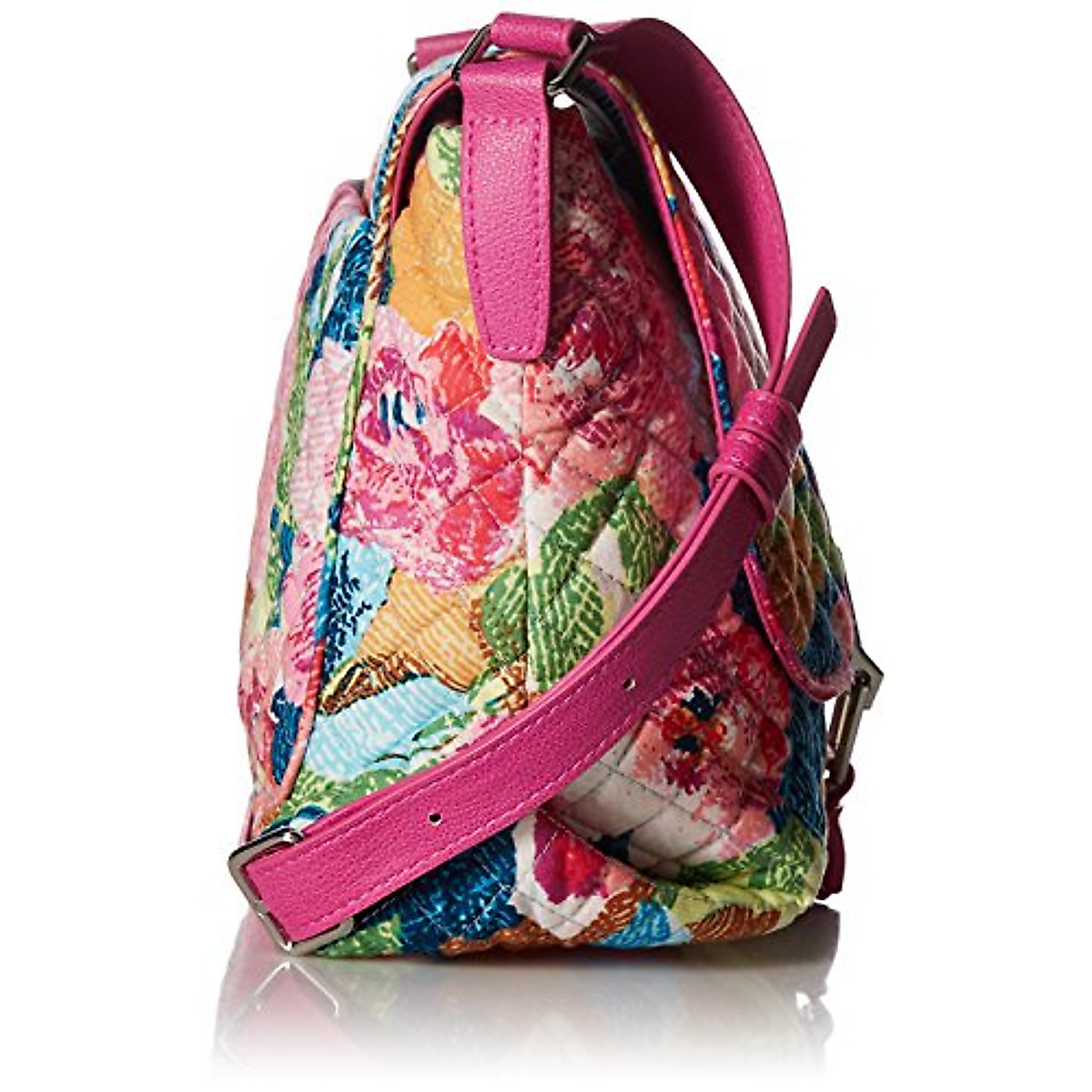 Vera Bradley Women's Cotton Carson Crossbody Purse, Superbloom, One Size