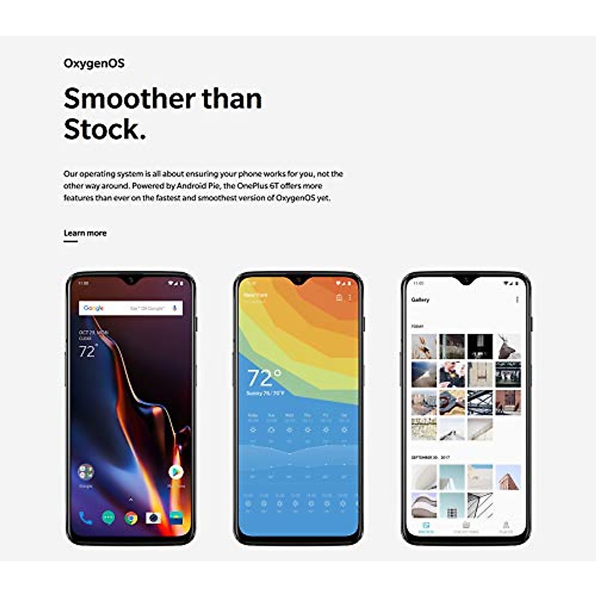 OnePlus 6T A6013 128GB Storage + 8GB Memory T-Mobile and GSM + Verizon Unlocked 6.41 inch AMOLED Display Android 9 - Mirror Black US Version