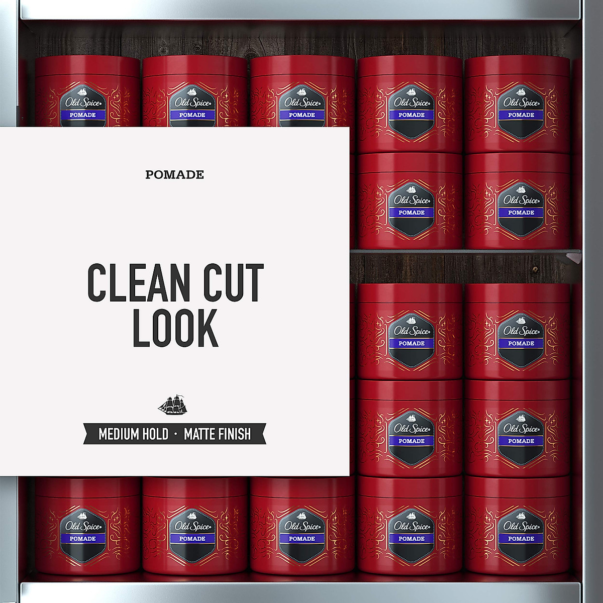 Old Spice, Sculpting Pomade for Men, Hair Treatment, Spiffy, 2.64 oz