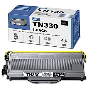 MSAD (1-Pack) TN330 Compatible Black TN-360 TN 330 Toner Cartridge Replacement for Brother DCP-7030 7040 7045N HL-2120 2125 2140 2150 2150N 2170 2170W MFC-7040 Printer Cartridge - Sold by Scandink