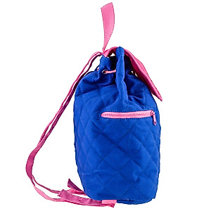 Stephen Joseph Quilted Rainbow Backpack for Girls with Coloring Activity Book