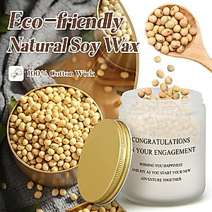 Engagement Gifts for Women Sweet Wedding Themed Candle, Bridal Shower, Bachelorette Party Gifts for Bride to Be, Fiancee, Best Friend, Newly Engaged Couples Gift - Congratulations on Your Engagement