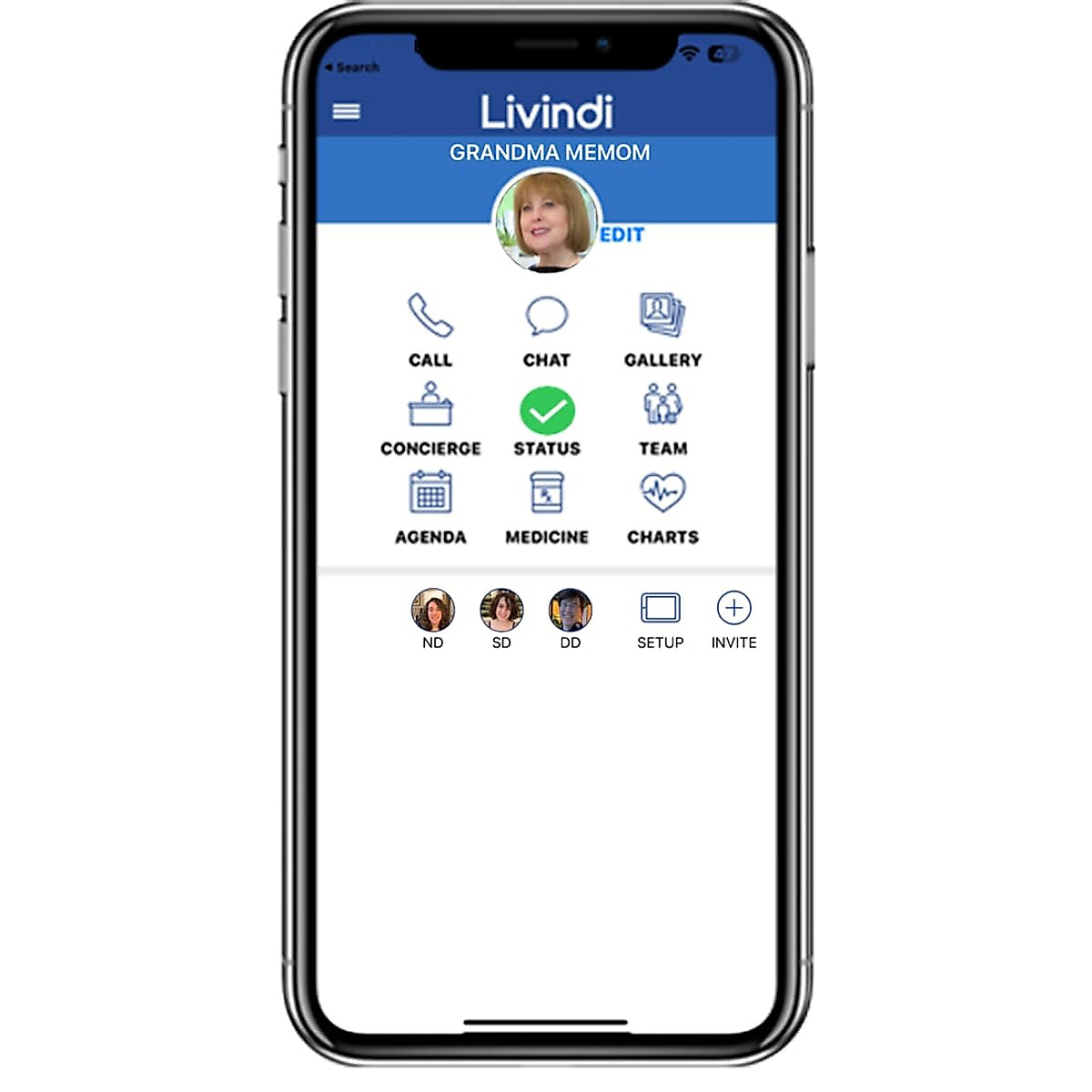 Livindi Solo Ten Inch Tablet for Seniors with Medical Alerts (WiFi). Rated The Most Comprehensive Monitoring System for Older Adults by National Council on Aging