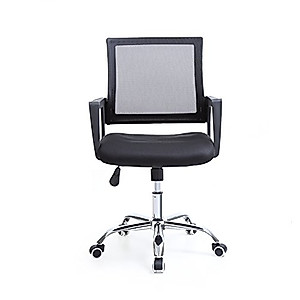 Hodedah Import HI-4025 Black Mesh Office Chair