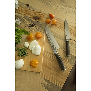 Shun Cutlery Premier Utility Knife 6.5", Narrow, Straight-Bladed Kitchen Knife Perfect for Precise Cuts, Ideal for Preparing Sandwiches or Trimming Small Vegetables, Handcrafted Japanese Knife