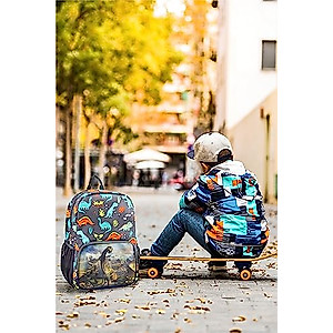 Trail maker Picture Changing Lenticular Dinosaur Backpack for Boys – Elementary and Middle School Hologram Backpack (Dinos 4)