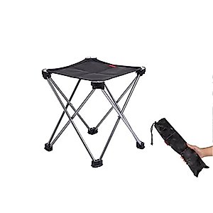 SUNESA Portable Picnic Table Camping Table Collapsible Portable Roll Up Outdoor Foldable Fishing Table Folding Picnic Table Foldable Camping Table (Color : Black - only Chair)