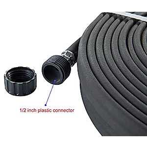 GREEN MOUNT 04070P Garden Soaker hose 1/2 inch 50 ft Heavy Duty for Flower Beds, Seedling