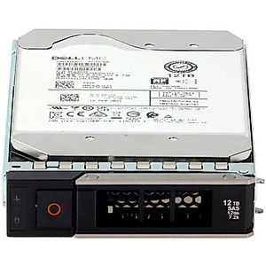 Dell 12TB 7.2K 12Gbps NL SAS 3.5 HDD 512e (9HXK6) (Renewed)