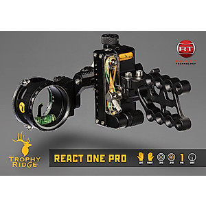 Trophy Ridge React One Pro Archery Bow Sight, Right Hand, 0.019 Pin
