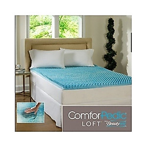 Beautyrest 3-inch Sculpted Gel Memory Foam Mattress Topper Queen by ComforPedic Loft