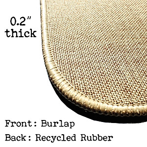 OCCdesign Burlap Camper Doormat, Camping RV Entranc Decorative Door Mat Rug -Today's Adventures