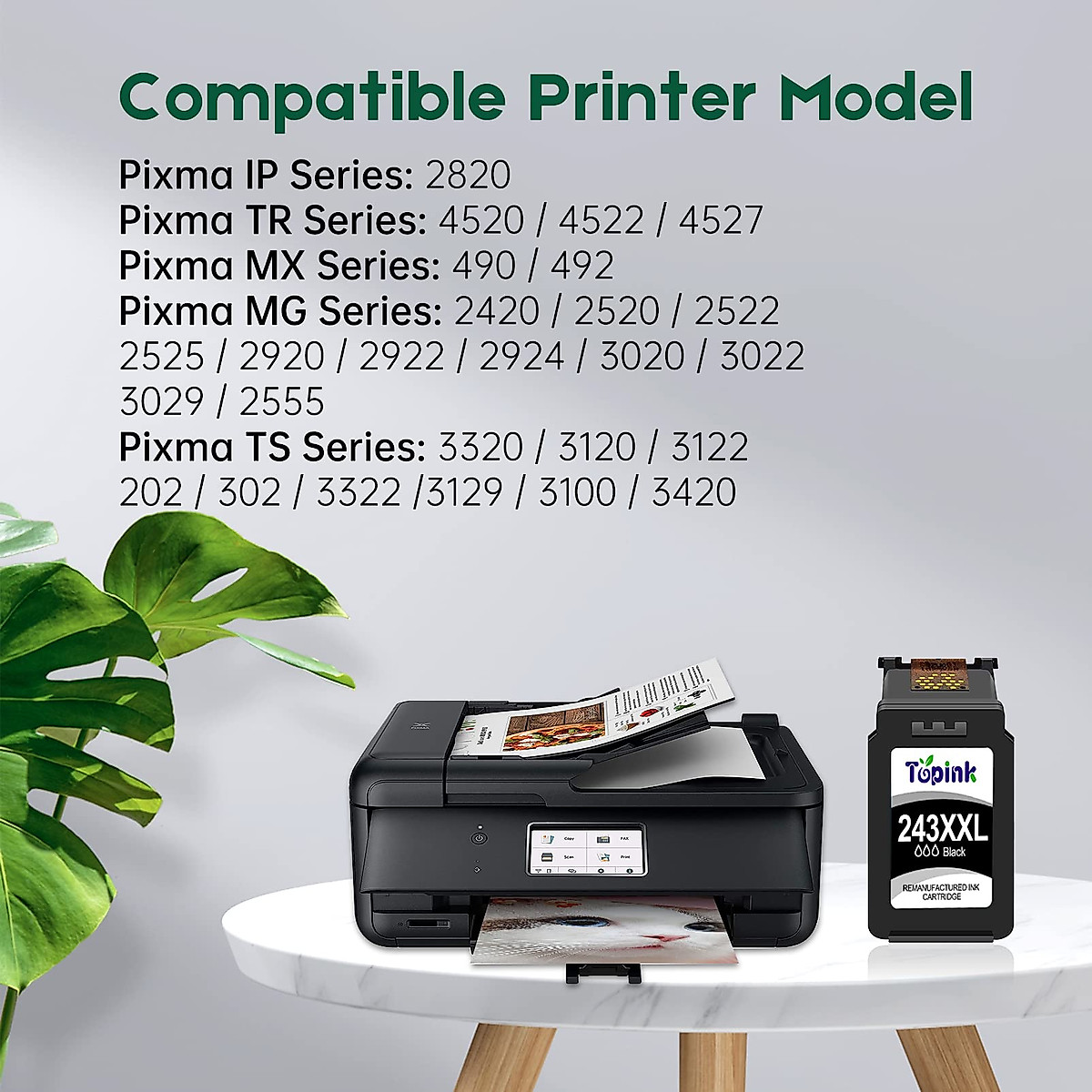 Top Ink Ink Cartridge Replacement for Canon 243XXL (Black)