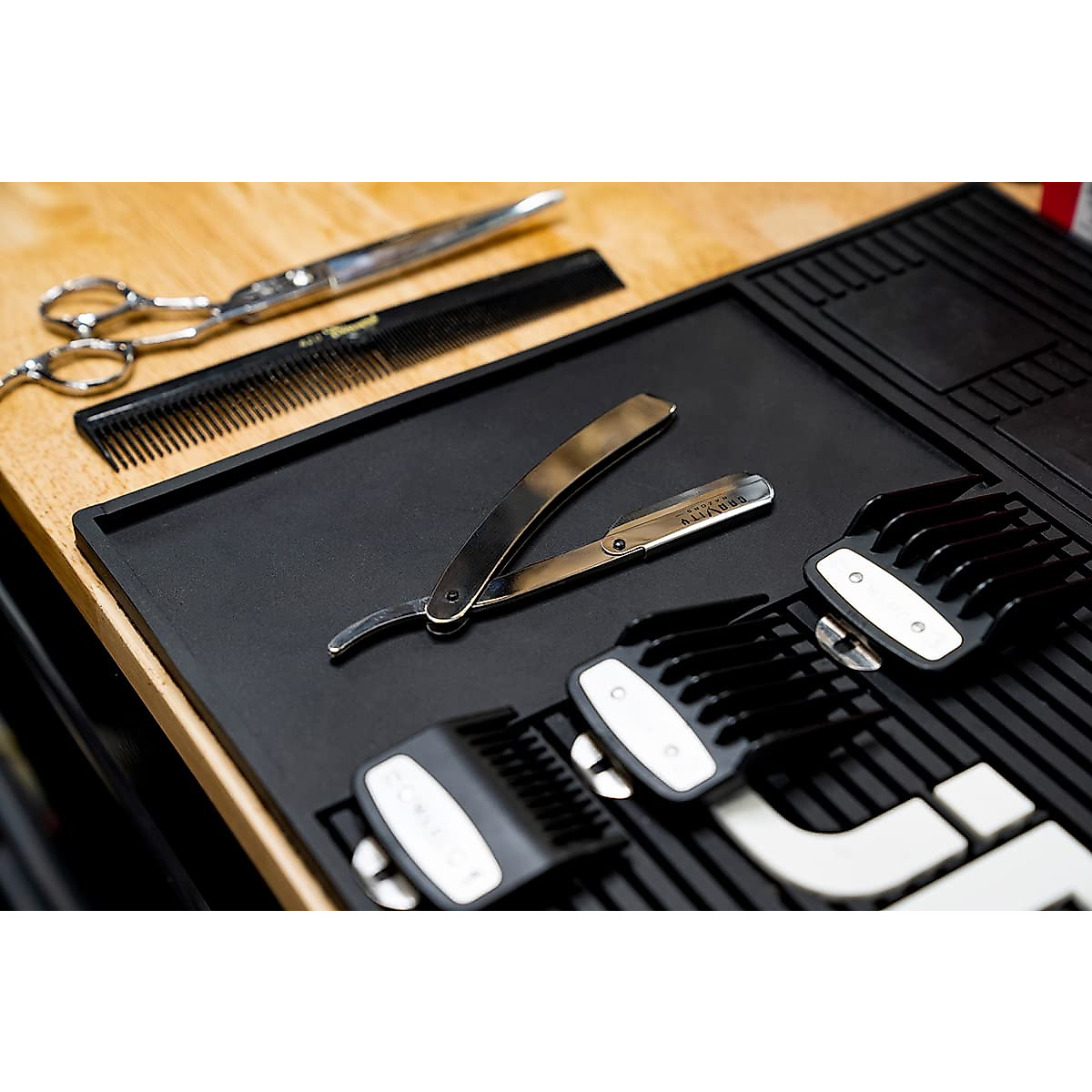 Professional Straight Razor - Minimal Exposure Straight Razor Kit with 10 Gravity Premium Blades, 5mm Exposed (Chicago)